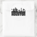 Houston Skyline Classic Round Sticker | Zazzle