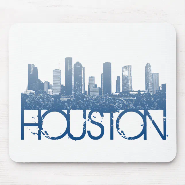 Houston Skyline Design Mouse Pad | Zazzle