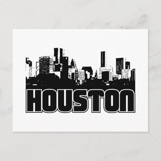 Houston Skyline Postcard | Zazzle.com