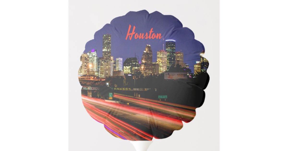 Houston Texas City Skyline Balloon | Zazzle