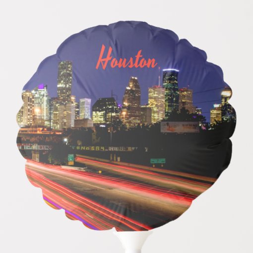 Houston Texas City Skyline Balloon | Zazzle