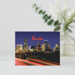 Houston Texas City Skyline Postcard | Zazzle