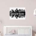Houston, Texas in black ink Poster | Zazzle