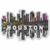 Houston, Texas in graffiti Sticker | Zazzle