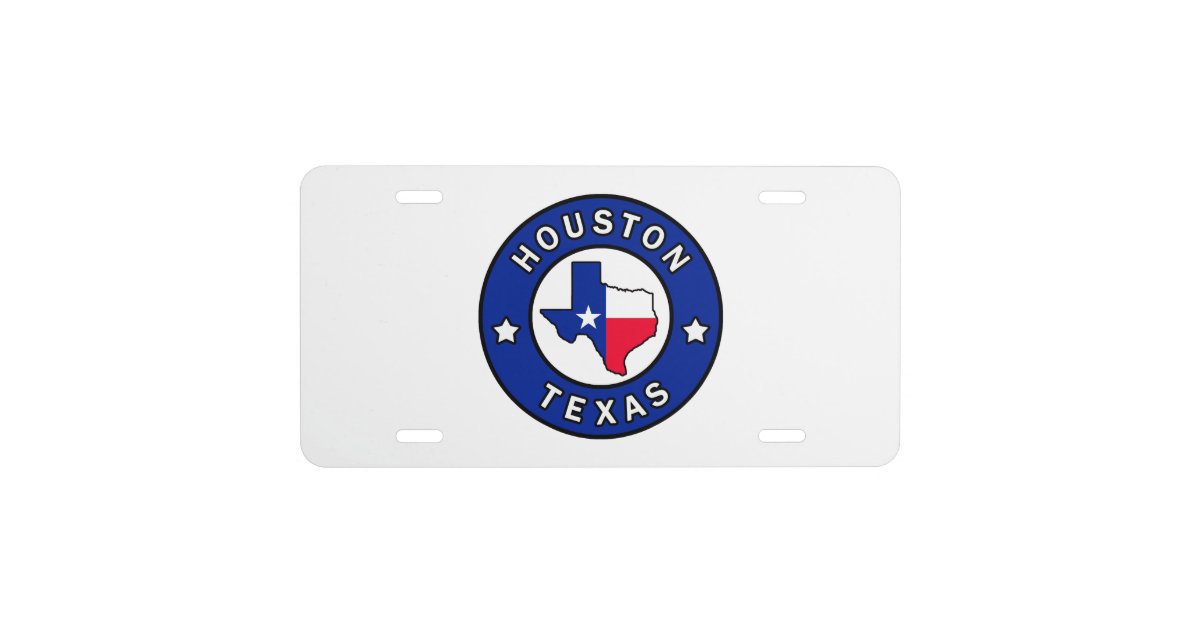 Houston Texas License Plate | Zazzle