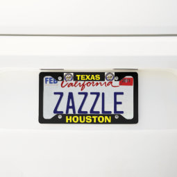 Houston Texas License Plate Frame | Zazzle