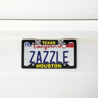 Houston Texas License Plate Frame | Zazzle