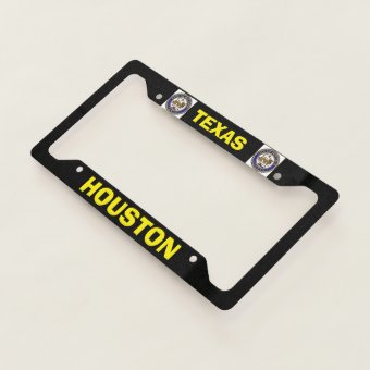 Houston Texas License Plate Frame | Zazzle