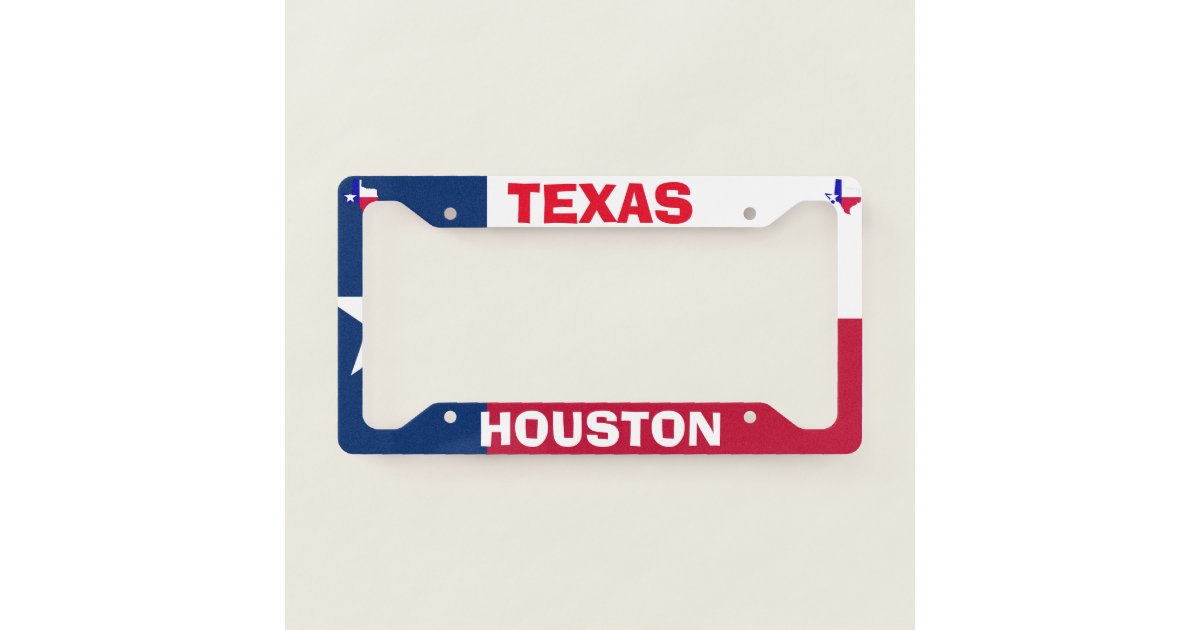 Houston Texas License Plate Frame | Zazzle