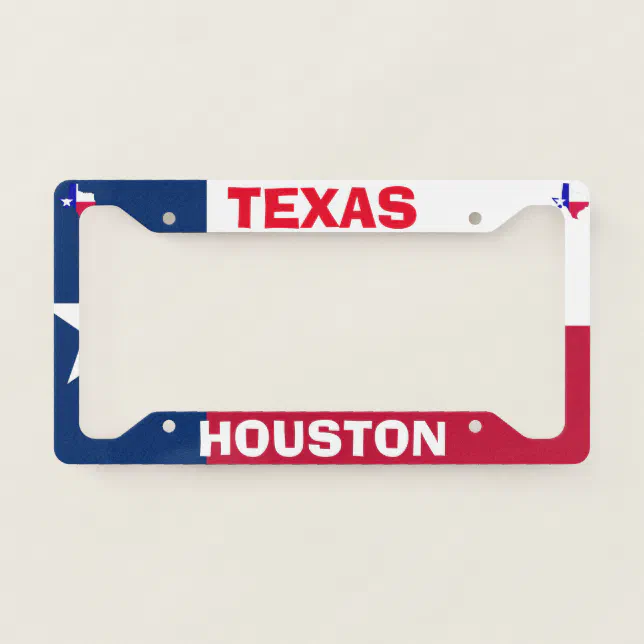 Houston Texas License Plate Frame | Zazzle