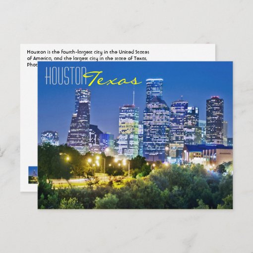 Houston, Texas, U.S.A. Postcard | Zazzle