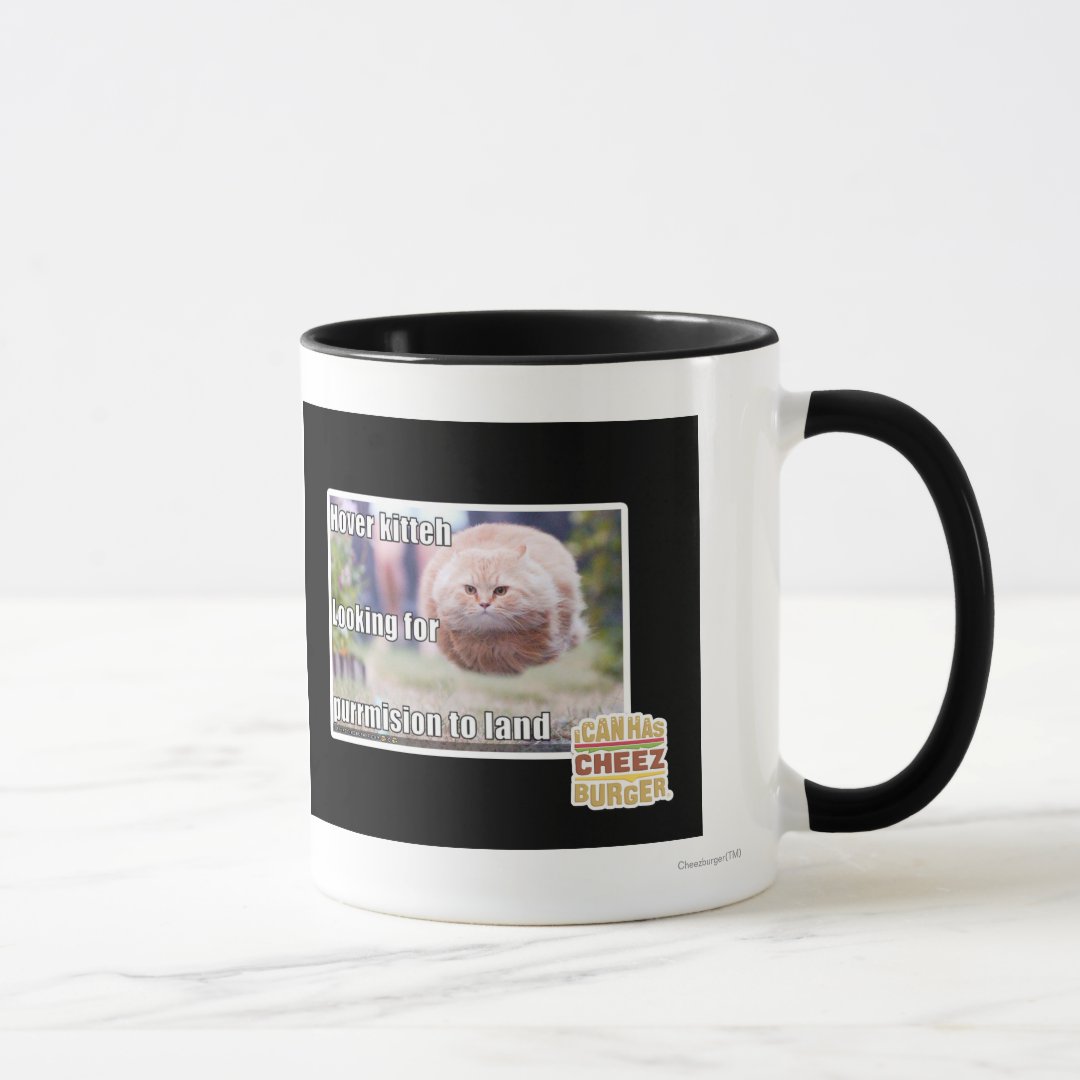 Hover kitteh mug | Zazzle