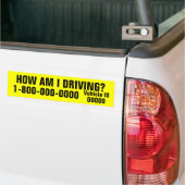 How am I Driving Bumper Sticker | Zazzle
