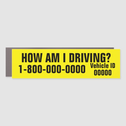 How am I Driving Bumper Sticker Car Magnet | Zazzle