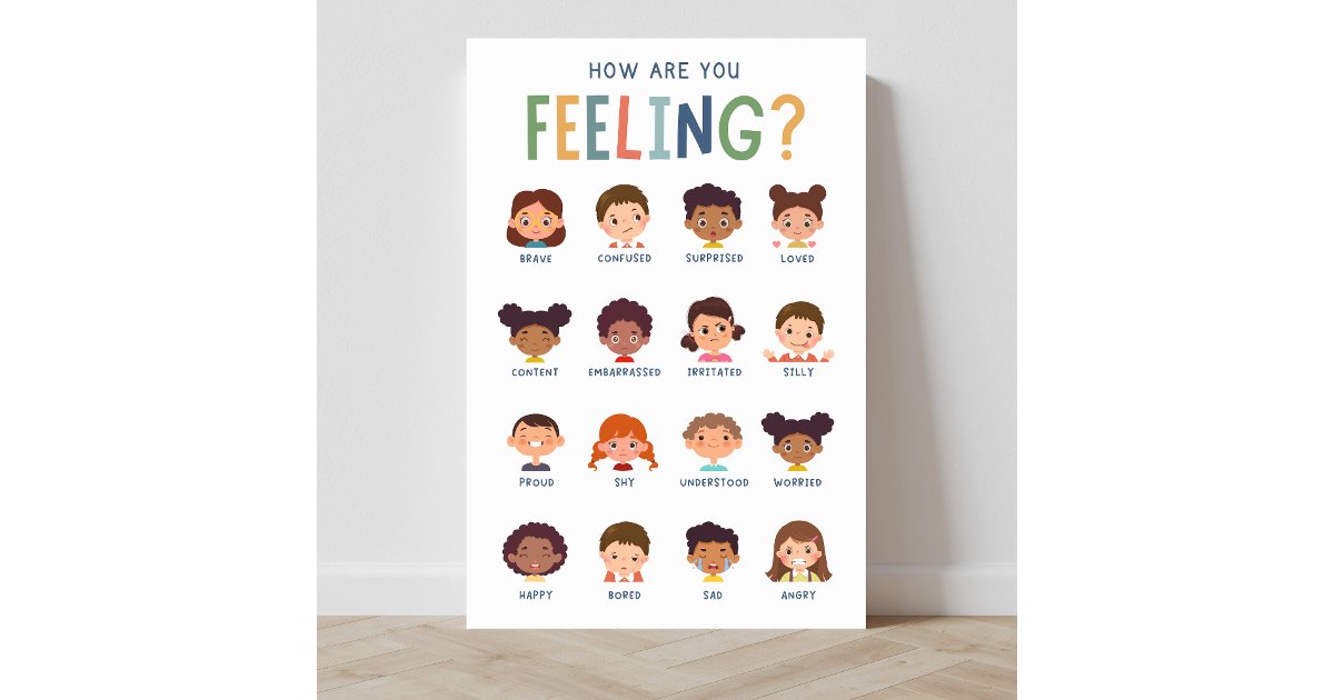 How Are You Feeling Classroom Poster | Zazzle