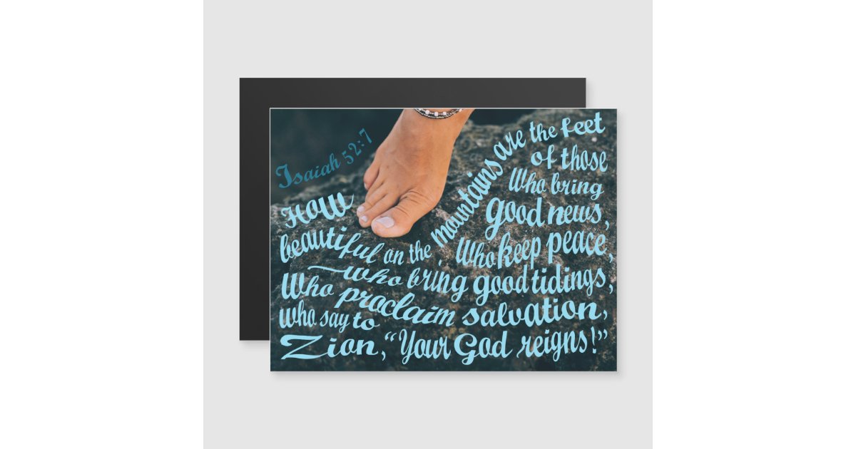How beautiful the feet inspirational quote | Zazzle