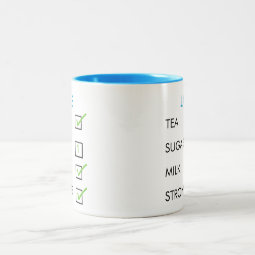 How do you like your tea custom name tick box mug | Zazzle