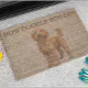 How Doodle you Do Goldendoodle dog Fiber Doormat | Zazzle