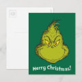 How Grinch Stole Christmas Classic Grinch Holiday Postcard | Zazzle