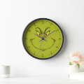 How Grinch Stole Christmas Face Clock | Zazzle