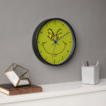 How Grinch Stole Christmas Face Clock | Zazzle