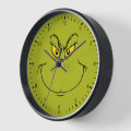 How Grinch Stole Christmas Face Clock | Zazzle