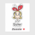 How Grinch Stole Christmas | Grinch Sister Sticker | Zazzle