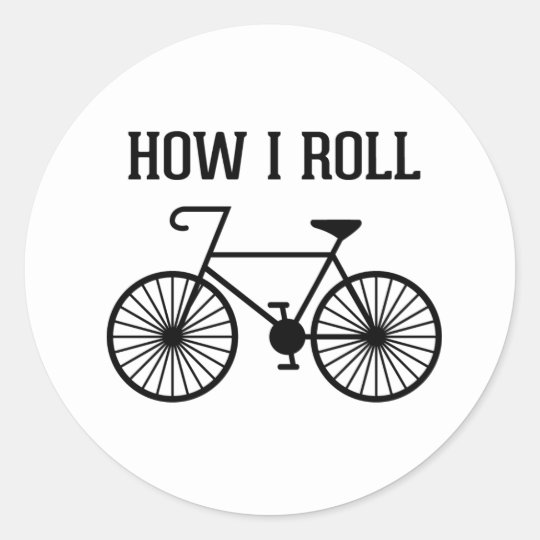 How I Roll Bicycle Stickers | Zazzle.com