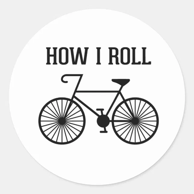 How I Roll Bicycle Stickers | Zazzle