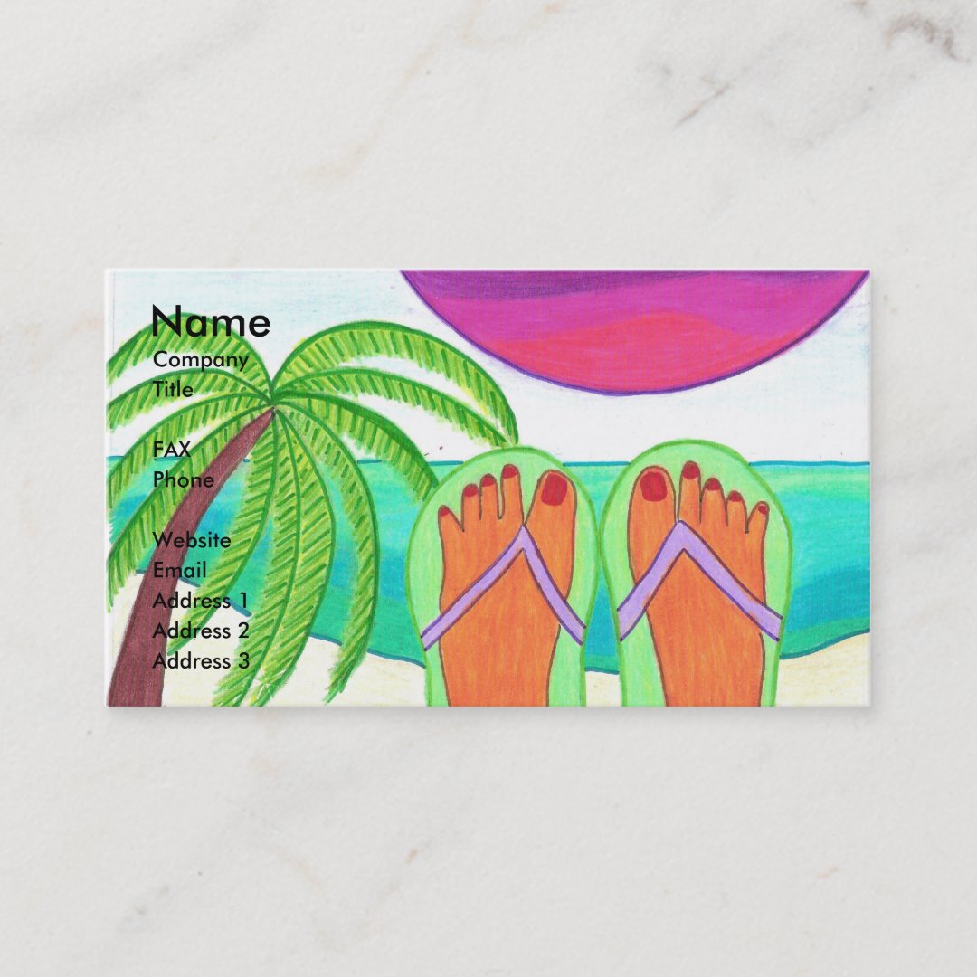 How I Spent My Summer Vacation Business Card Templ | Zazzle