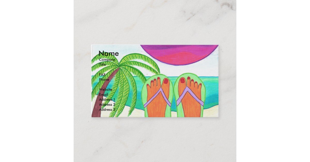 How I Spent My Summer Vacation Business Card Templ | Zazzle
