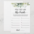 How Old Was The Bride Game | Zazzle