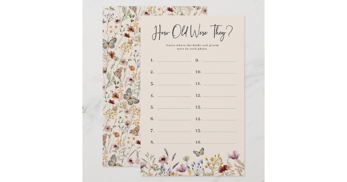 How Old Were They Game | Zazzle