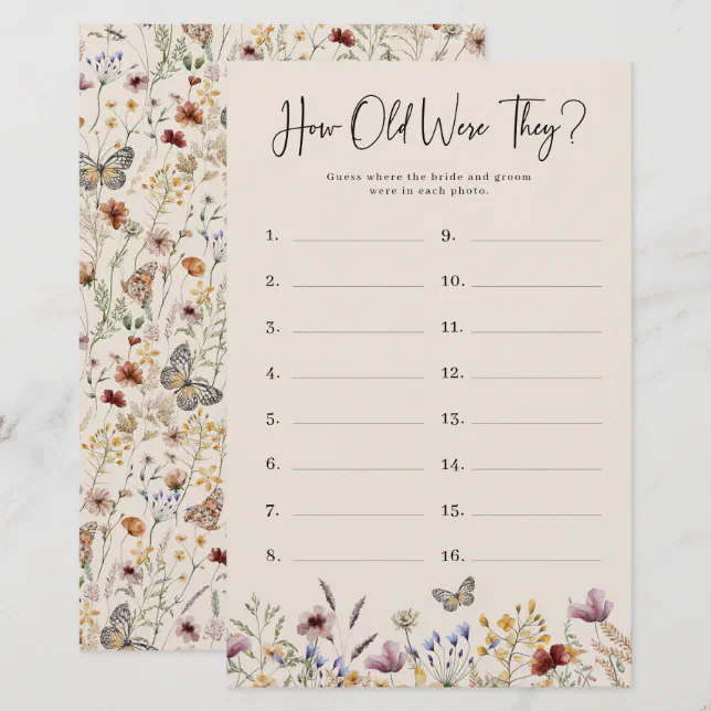 How Old Were They Game | Zazzle