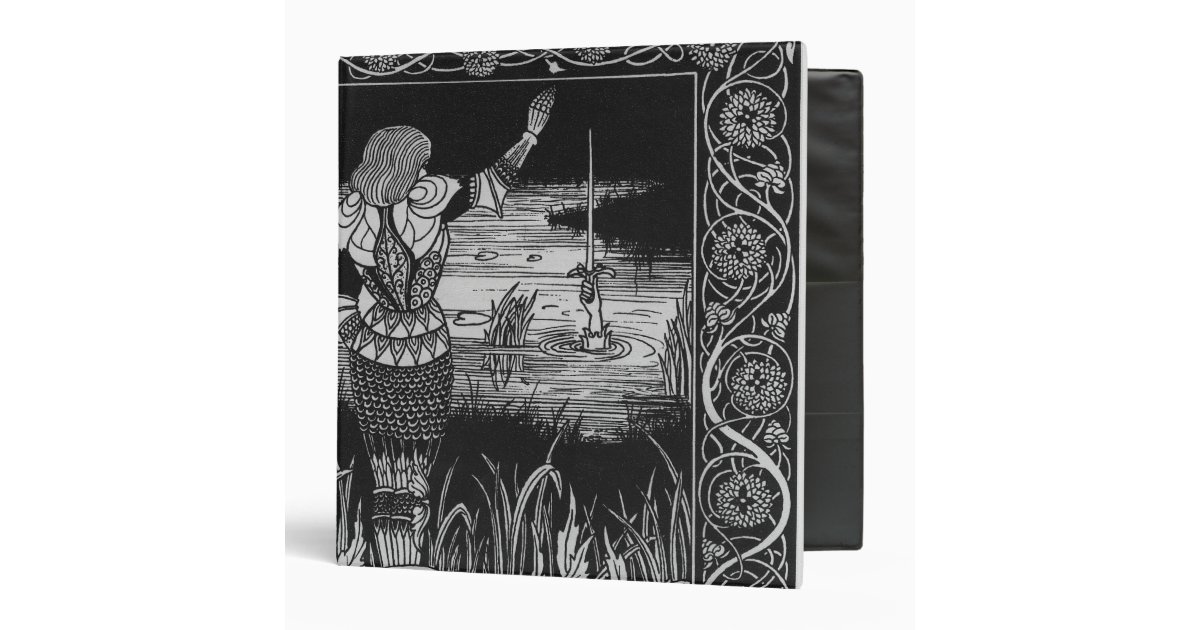 How Sir Bedivere Cast the Sword Excalibur Binder | Zazzle
