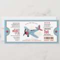 How time Flies Airplane Birthday ticket Invitation | Zazzle
