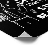 How To Be A Math Person, Funny Mathematics Gift Poster | Zazzle