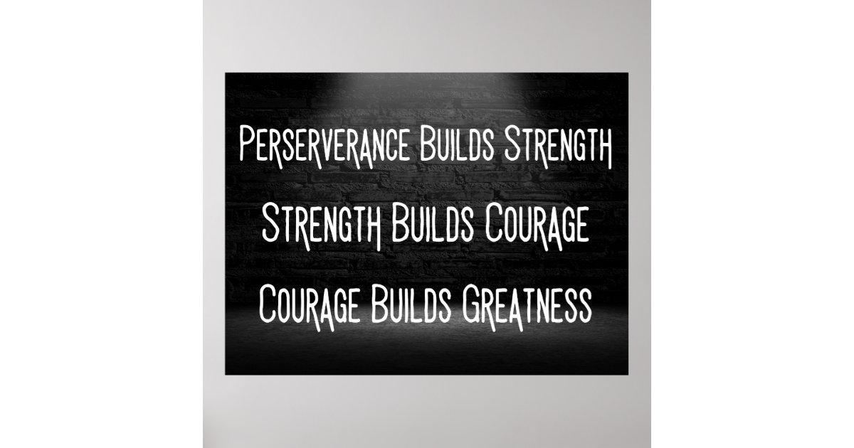 How to Build Greatness - Motivational Poster | Zazzle