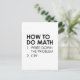 How To Do Math Postcard | Zazzle