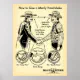 How to Give a Manly Handshake Poster | Zazzle