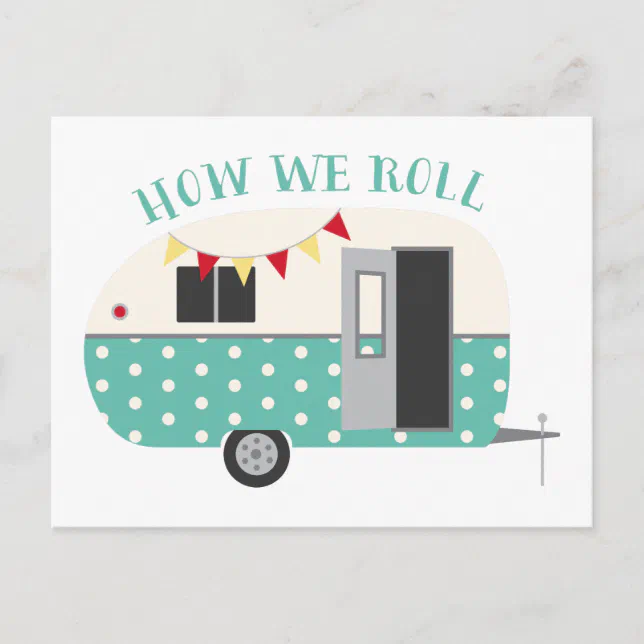 How We Roll Postcard | Zazzle