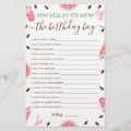 How Well Do You Know Birthday Boy Editable Game | Zazzle