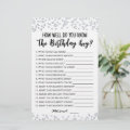 How well do you know the Birthday boy game | Zazzle
