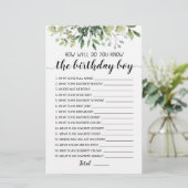 How Well Do You Know The Birthday Boy Game | Zazzle