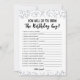 How well do you know the Birthday boy Game Card | Zazzle