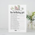How Well Do You Know The Birthday Girl game | Zazzle