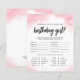 How Well Do You Know The Birthday Girl Pink Game | Zazzle