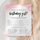 How Well Do You Know The Birthday Girl Pink Game | Zazzle