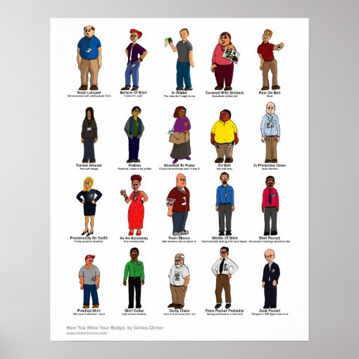 How You Wear Your Badge Poster | Zazzle