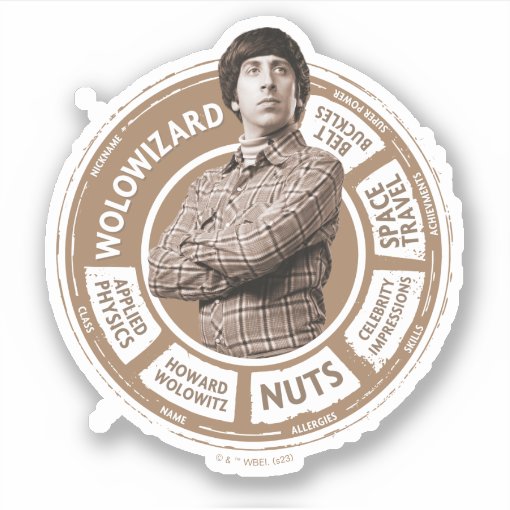 Howard Info Graphic Sticker | Zazzle
